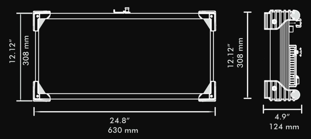 CineLight Color 100, 2×1 RGBWW LED Panel - Mediaquip
